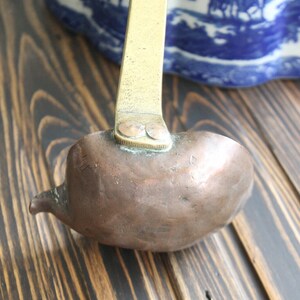 A Charming Antique Rustic Copper Ladle, Hand Beaten, C19th Farmhouse ...
