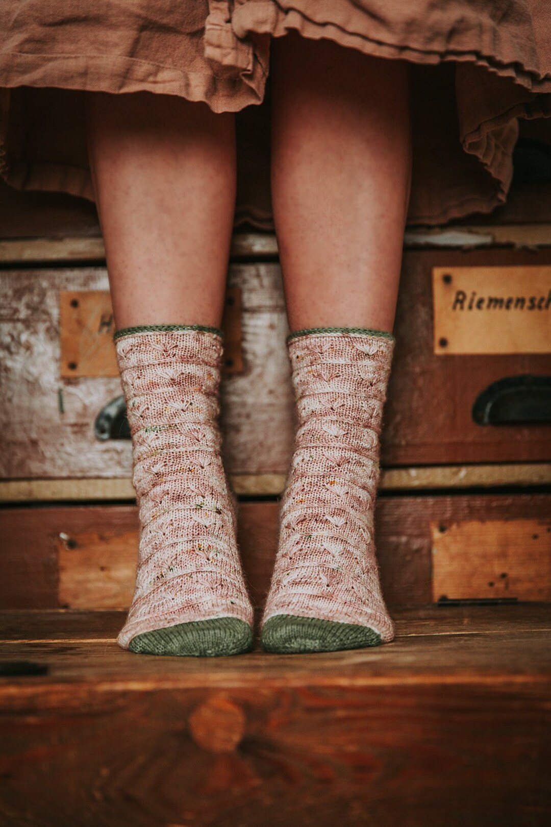 Sock Wildflower Knitting Pattern for 4-ply Sock Yarn Knitting Socks PDF ...