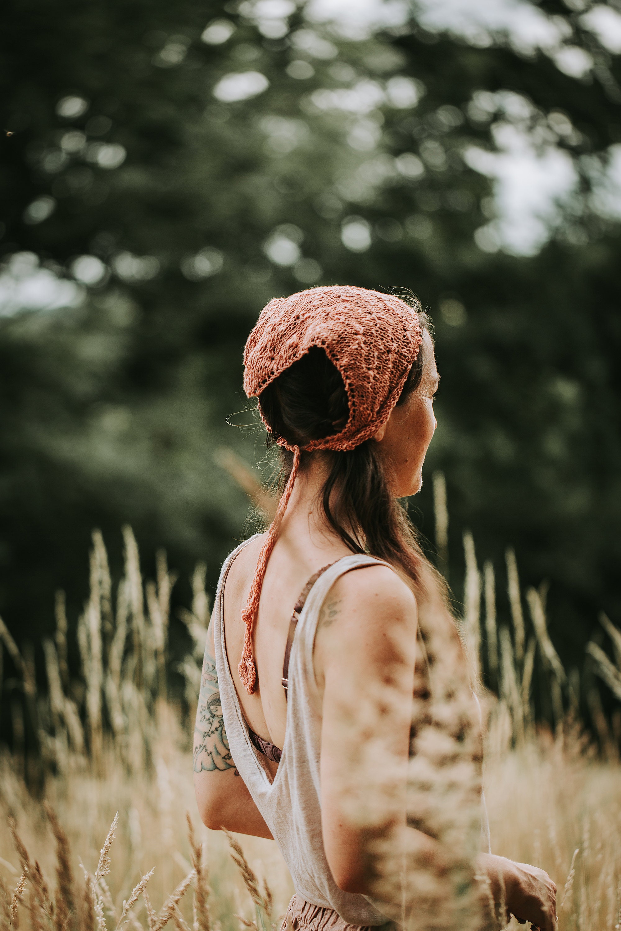 Kopftuch Wiesenblume Strickanleitung Kinder Damen - Etsy.de
