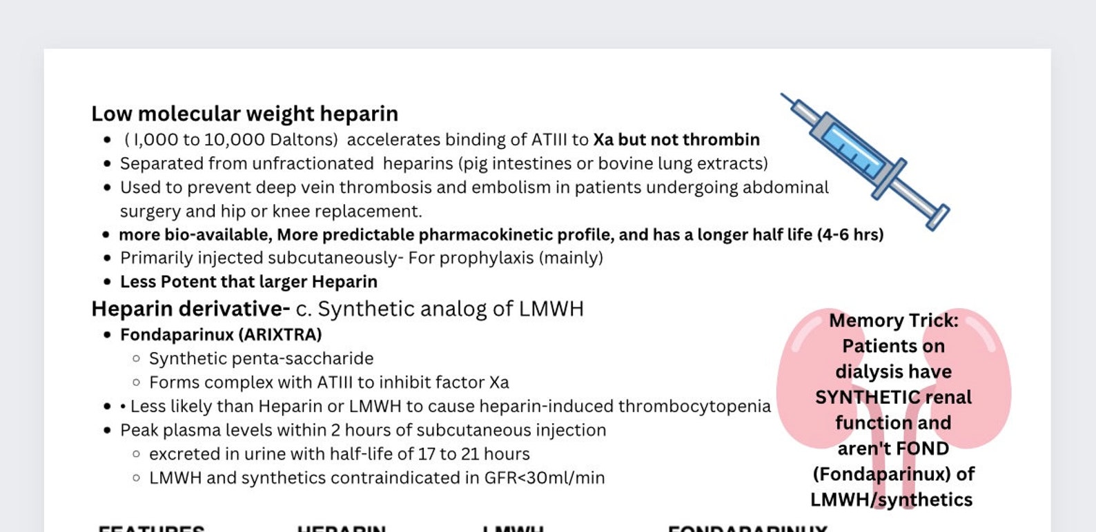 Anesthesia Notes Anticoagulant Notes Pharmacology Notes Medical School ...
