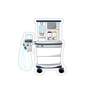 Anesthesia Stickers CRNA Gift Anesthesia Funny Anesthesiologists Gift ...