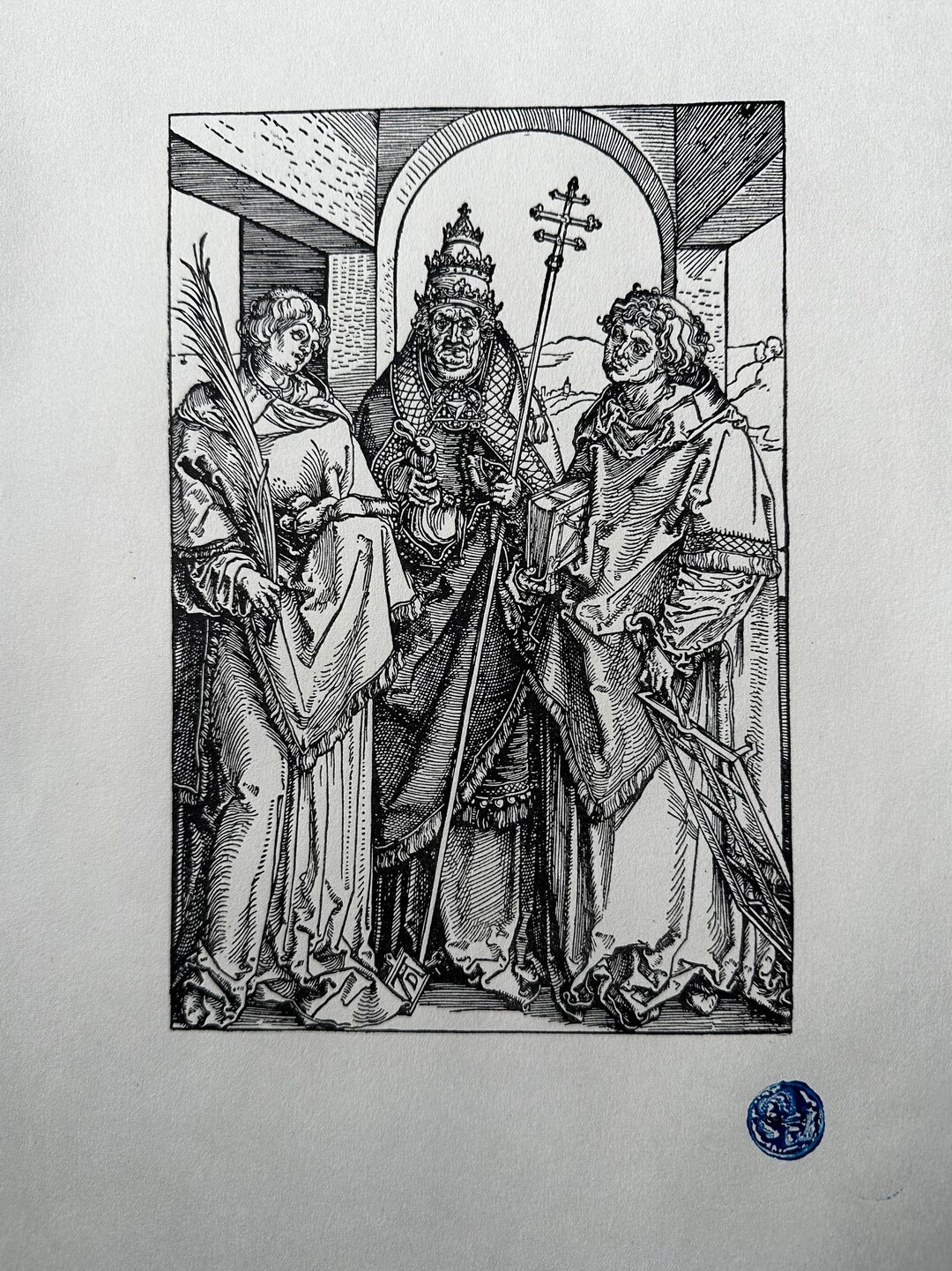 Print Lithograph Reproduction Albrecht Dürer 'saints Stephen, Sixtus ...