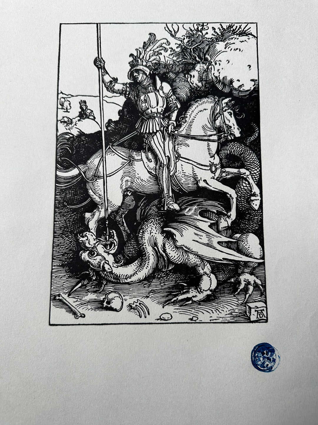 Graphics Lithograph Reproduction Albrecht Dürer st. george and the ...