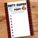 EDITABLE Baby Shower Game, Guess the Poop, Diaper Game - Etsy