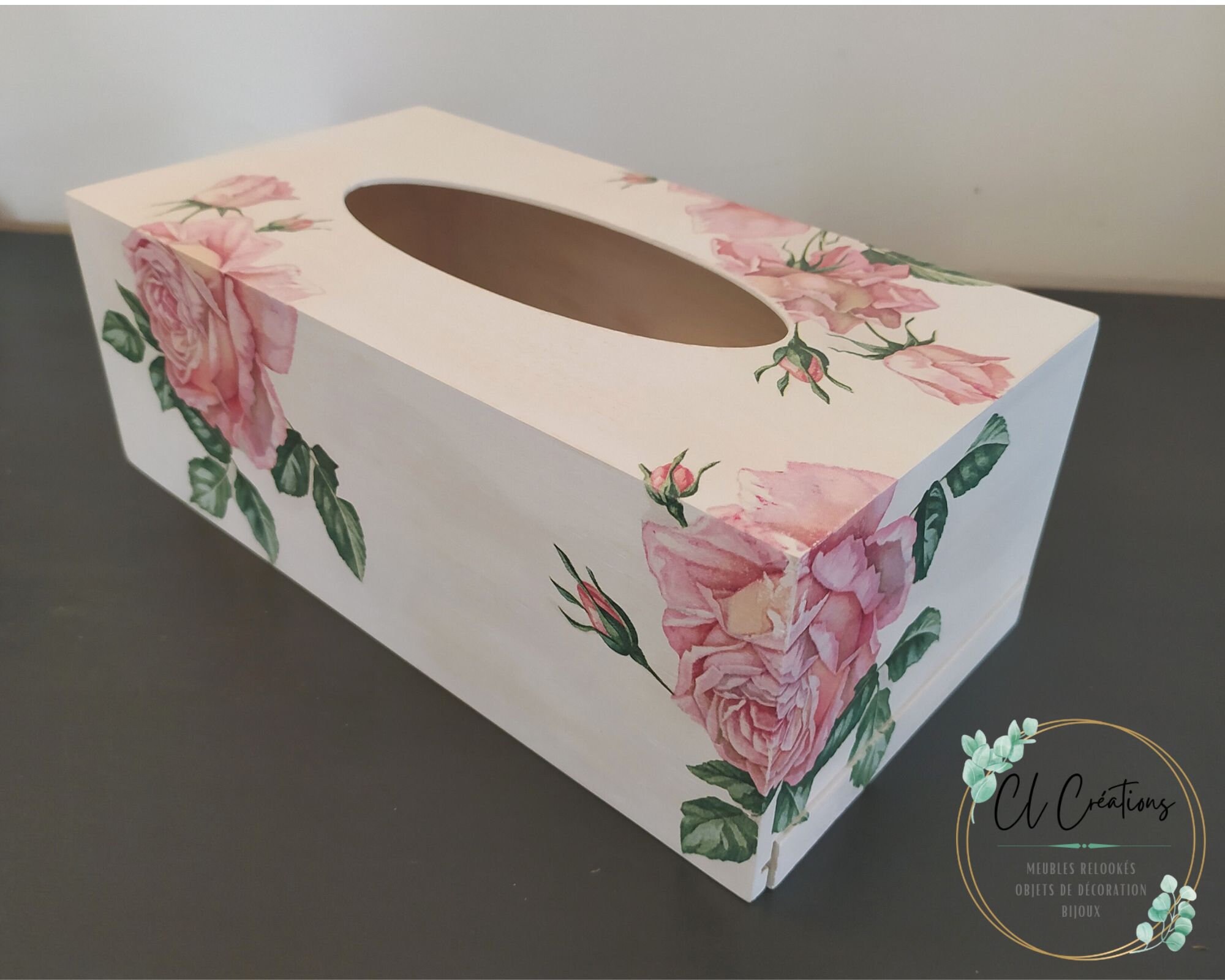 Wooden Tissue Box Hand-decorated and Varnished - Etsy