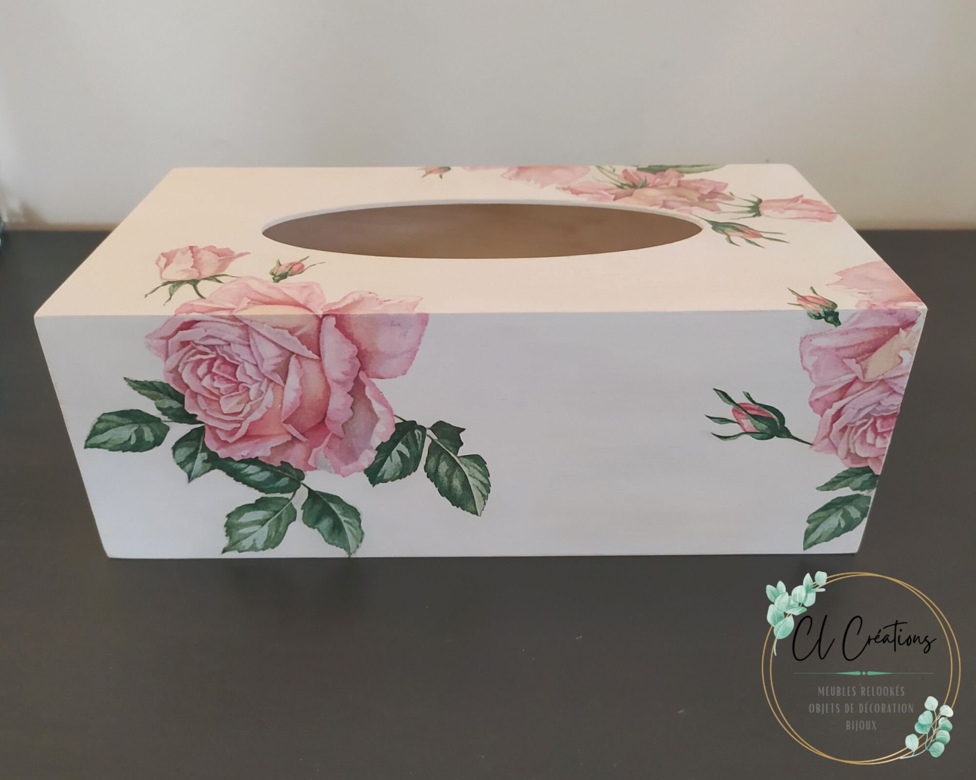 Wooden Tissue Box Hand-decorated and Varnished - Etsy