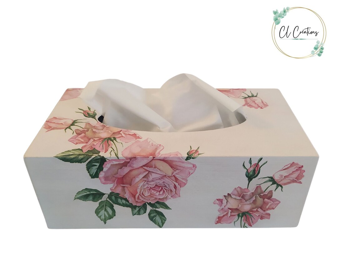 Wooden Tissue Box Hand-decorated and Varnished - Etsy