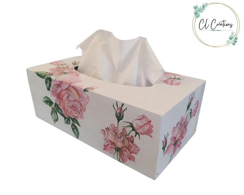 Wooden Tissue Box Hand-decorated and Varnished - Etsy