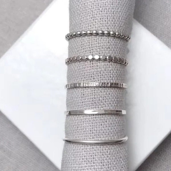 Dainty Silver Ring - Etsy UK