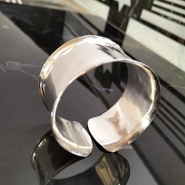 Wide Bangle Bracelet - Etsy