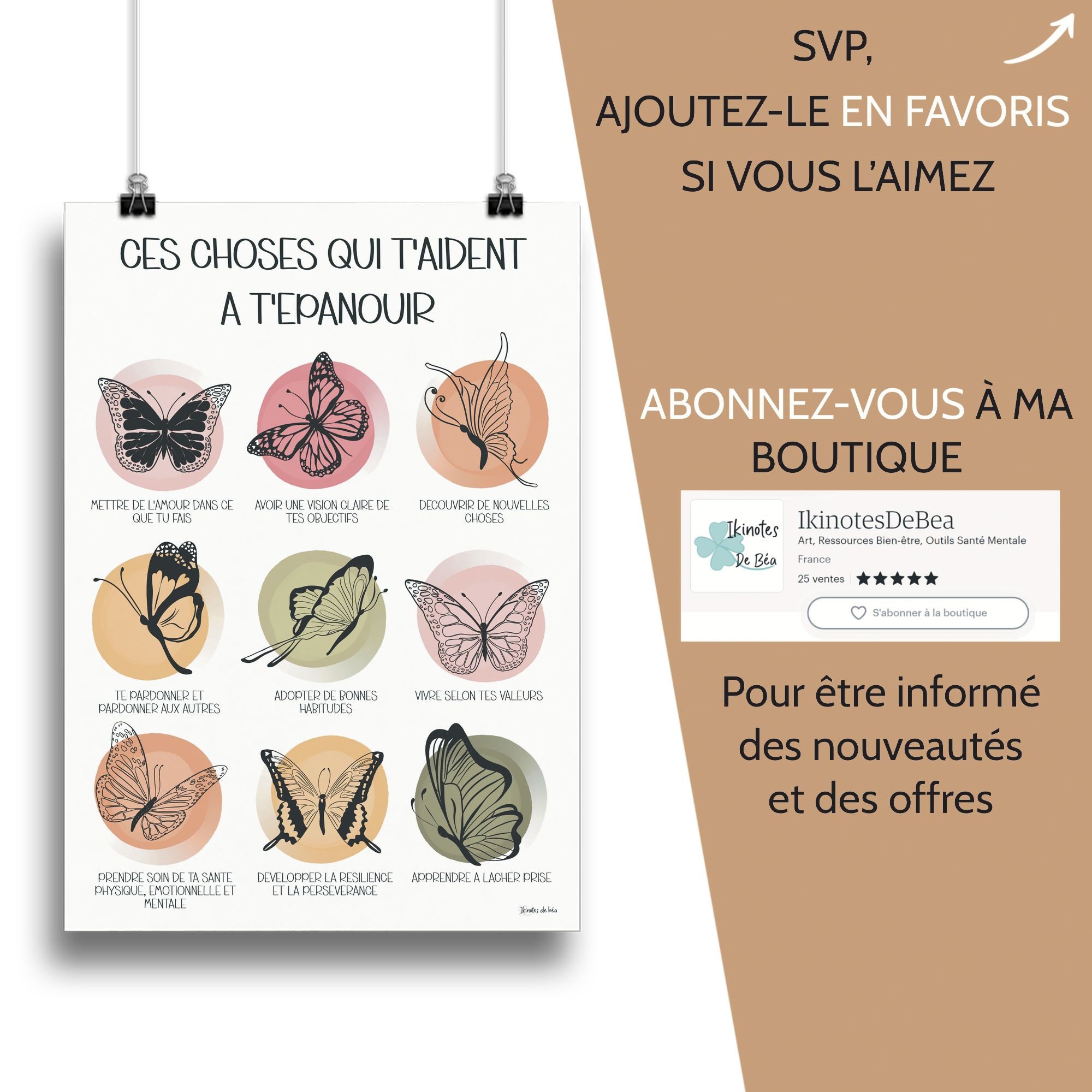 French Mental Health Poster CBT Printable Wall Art - Etsy