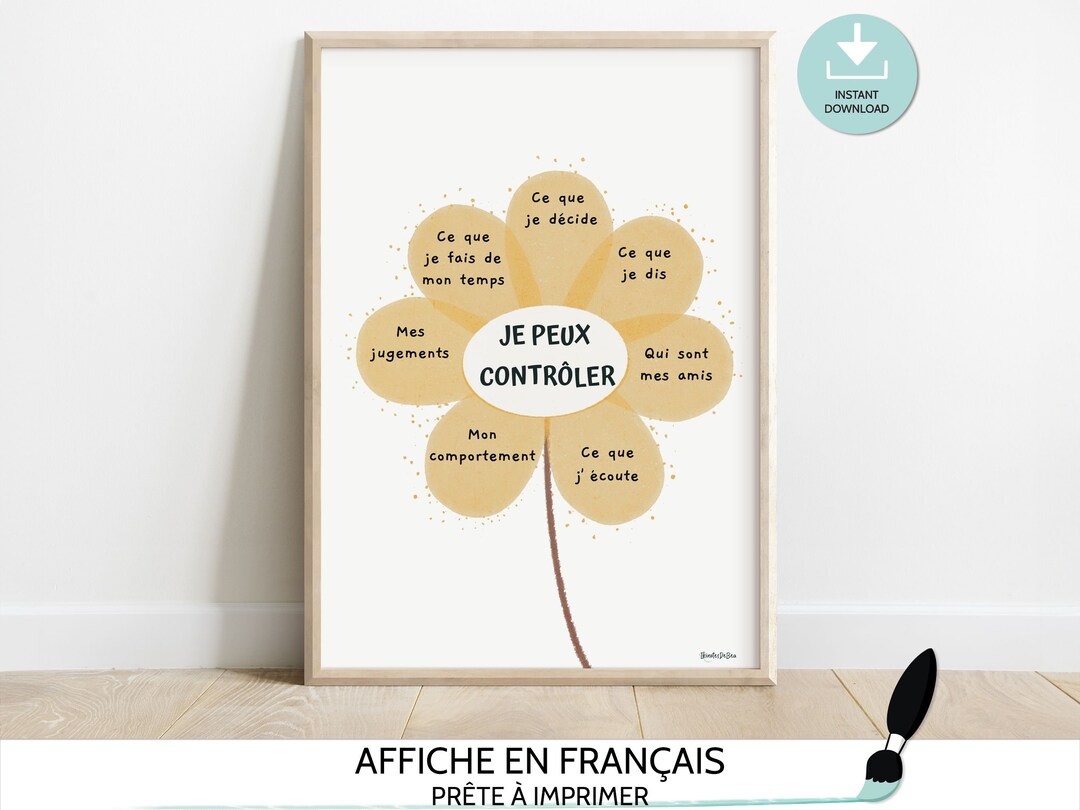 French Affirmation Poster, Kid's Mental Health, Classroom Decor ...