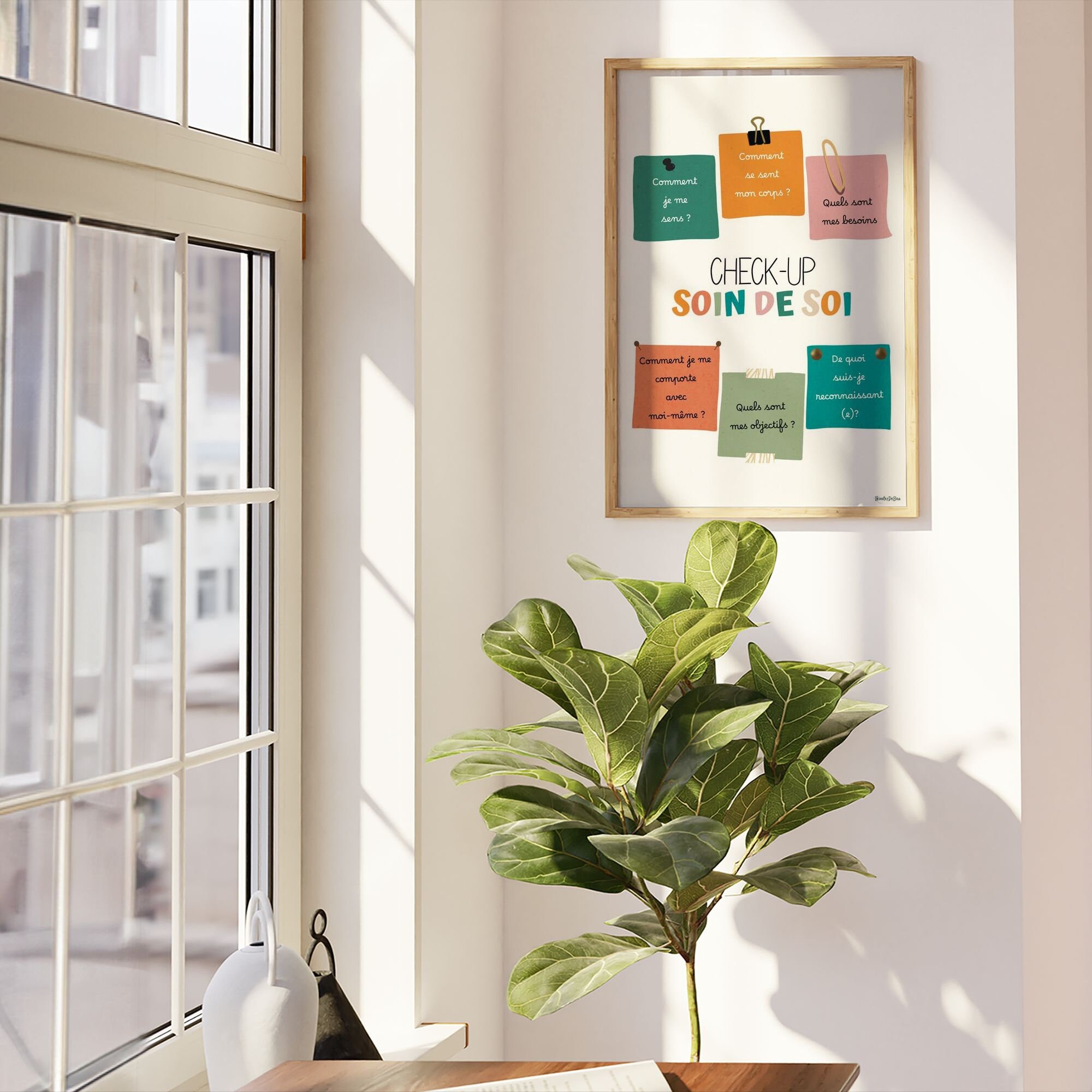 French Well-being Poster to Print, Mental Health Poster, Sophrologist ...