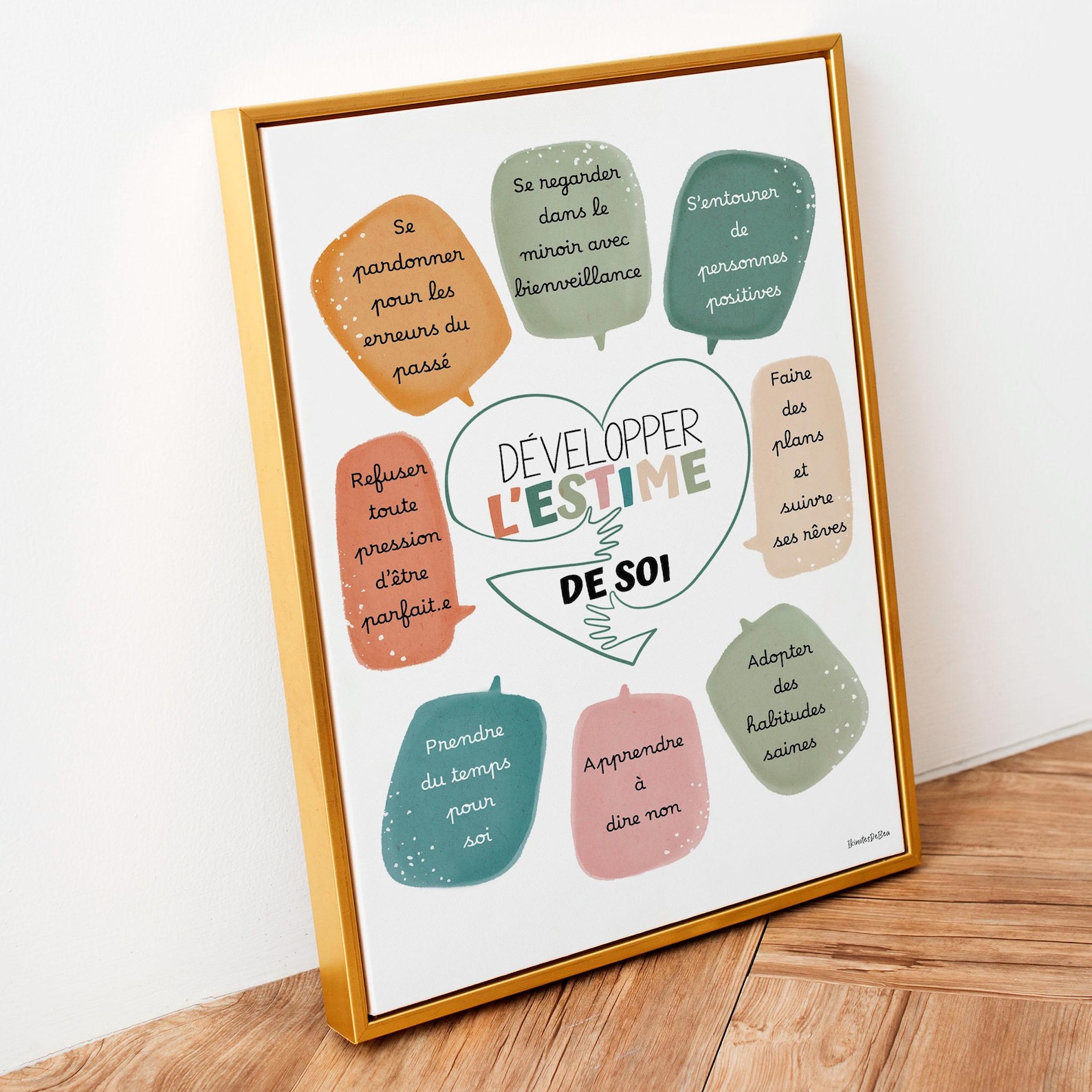 French Kid Self-affirmation Poster, CBT, Motivation, Positive Kid ...
