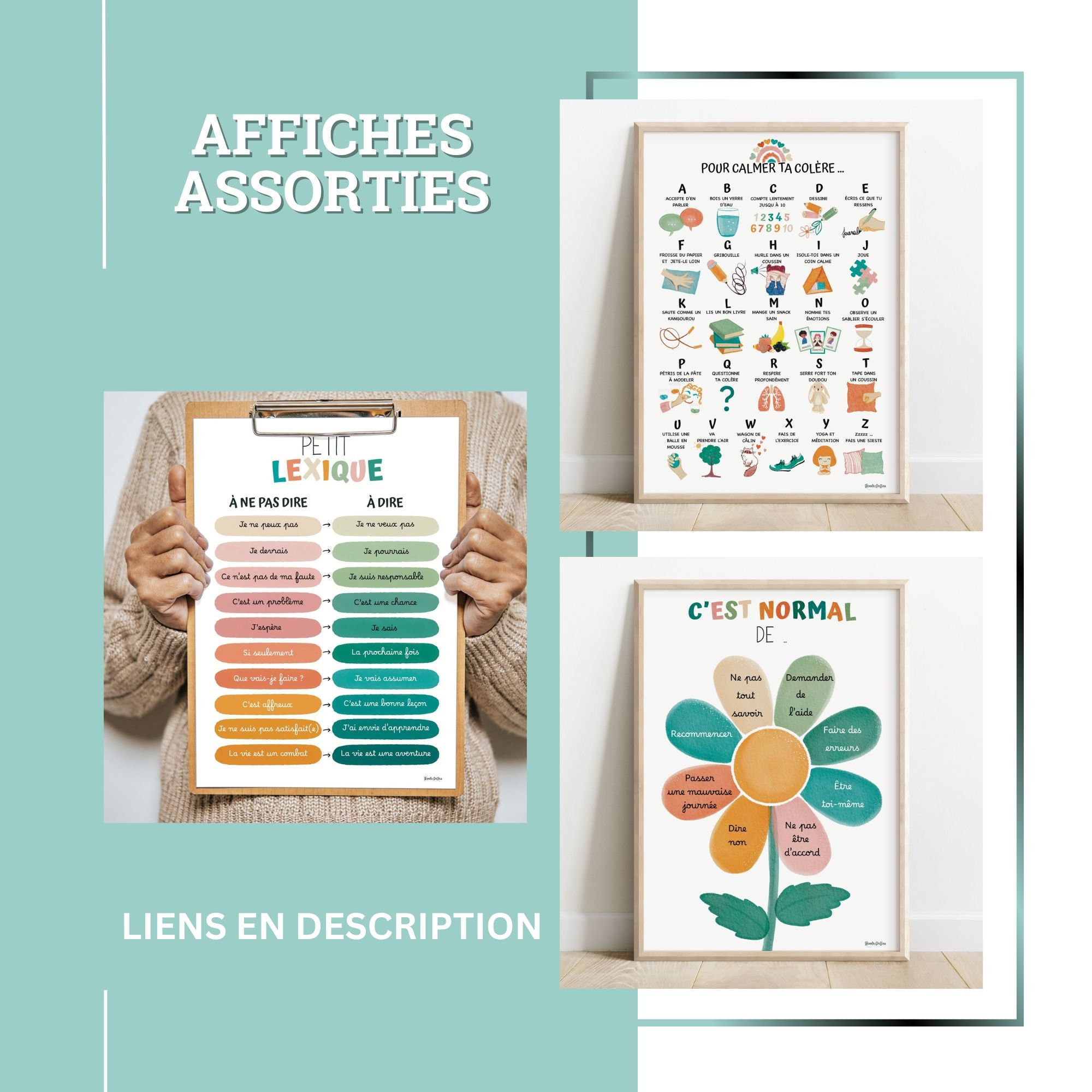 Printable Kid's Self Esteem Poster French Mental Health Poster TCC for ...