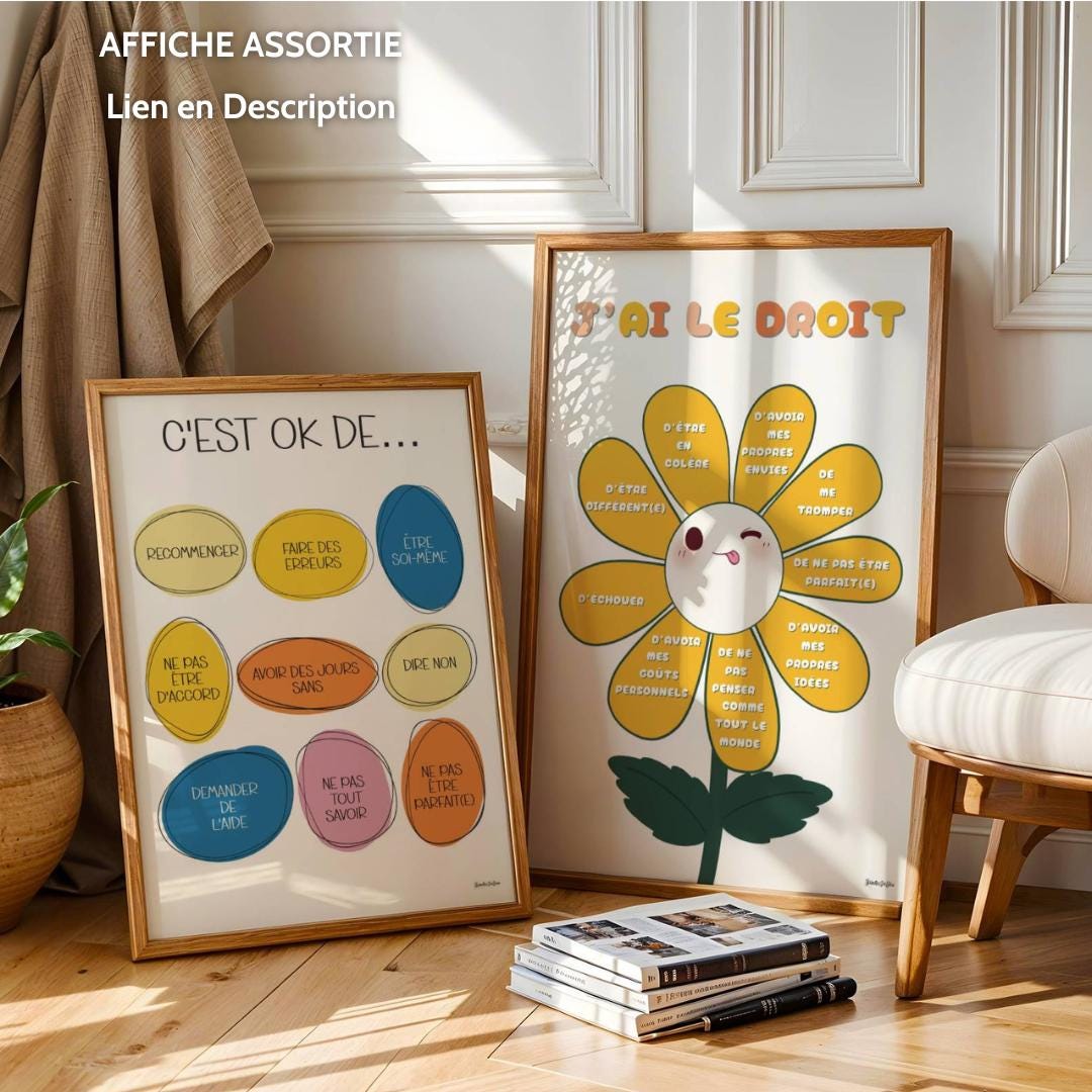 French Affirmation Poster, Kid's Mental Health, Classroom Decor ...
