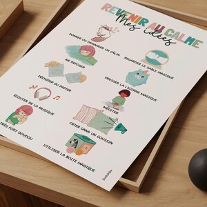 Return to Calm, Educational Poster for School Psychologists, Children's ...