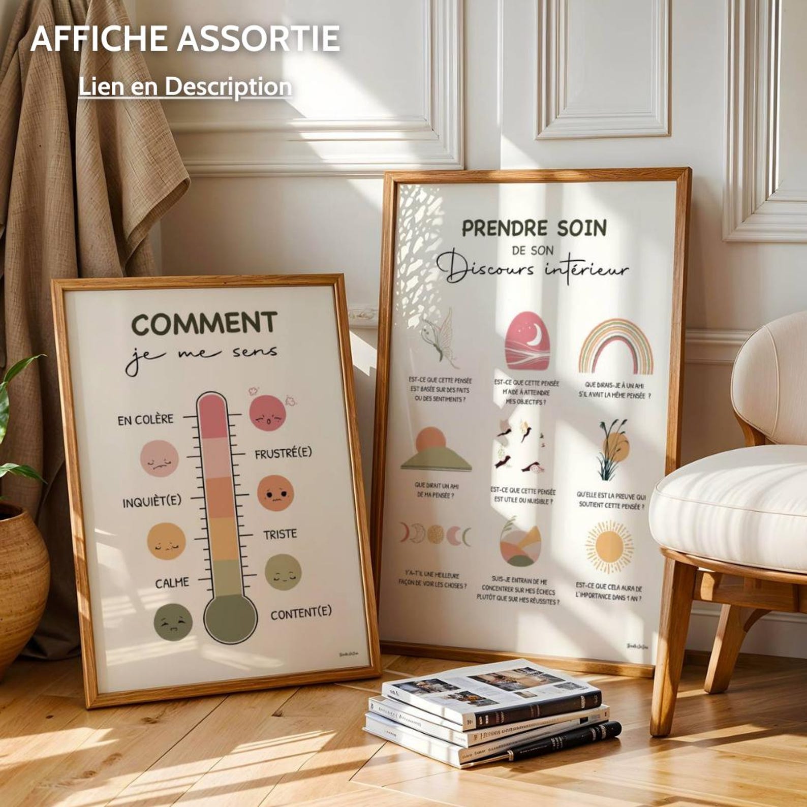 Feelings Thermometer Chart in French, Emotions Thermometer Poster ...