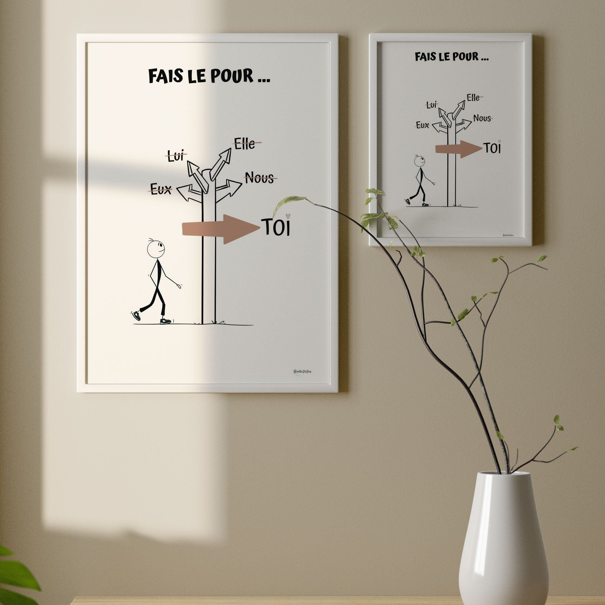 French Mental Health Motivation Poster, Psychology Wall Art, Therapist ...