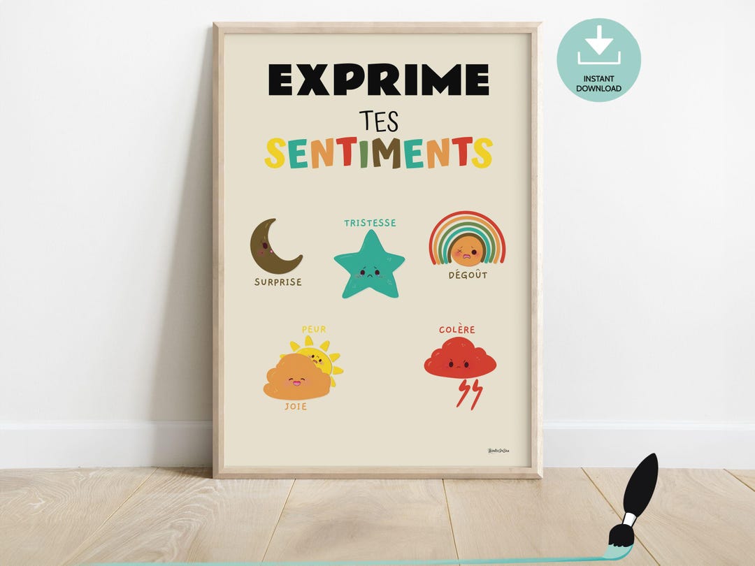 EMDR CBT Poster in French on Emotional Regulation - Therapeutic Office ...