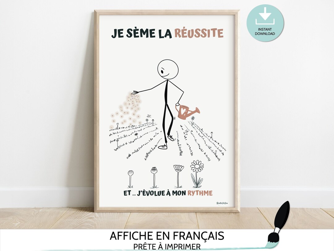 Quote on Success, Motivational Poster, Growth Mindset, Therapy Wall Art ...