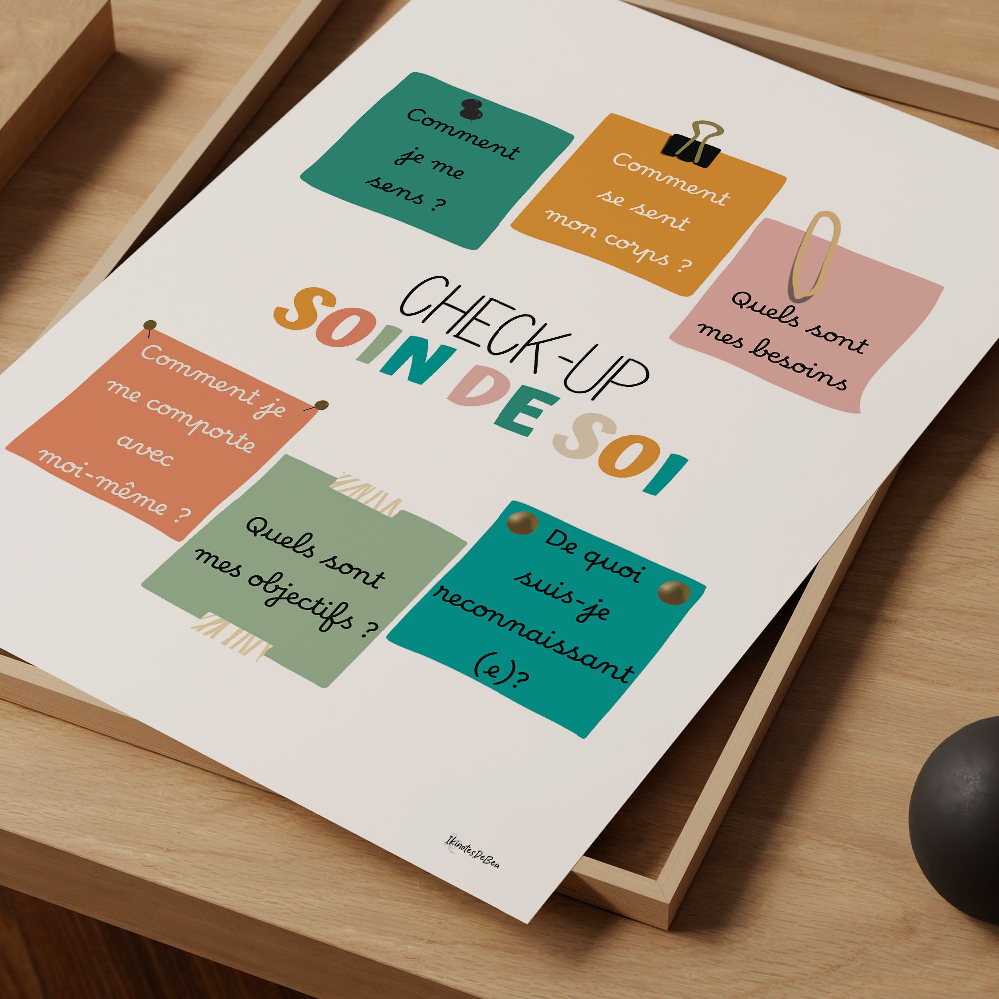 French Well-being Poster to Print, Mental Health Poster, Sophrologist ...