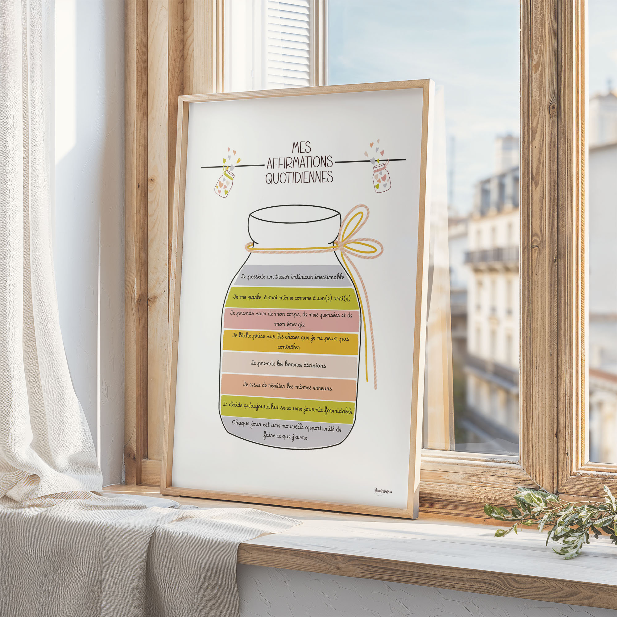 Printable French Daily Affirmations Poster, Positive Therapy Poster ...