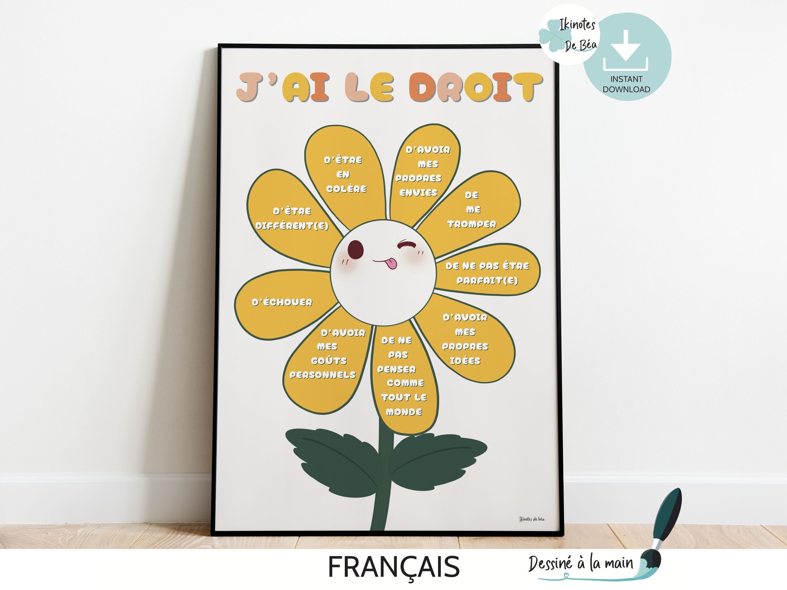 French Affirmation Poster Kid's Mental Health Classroom - Etsy