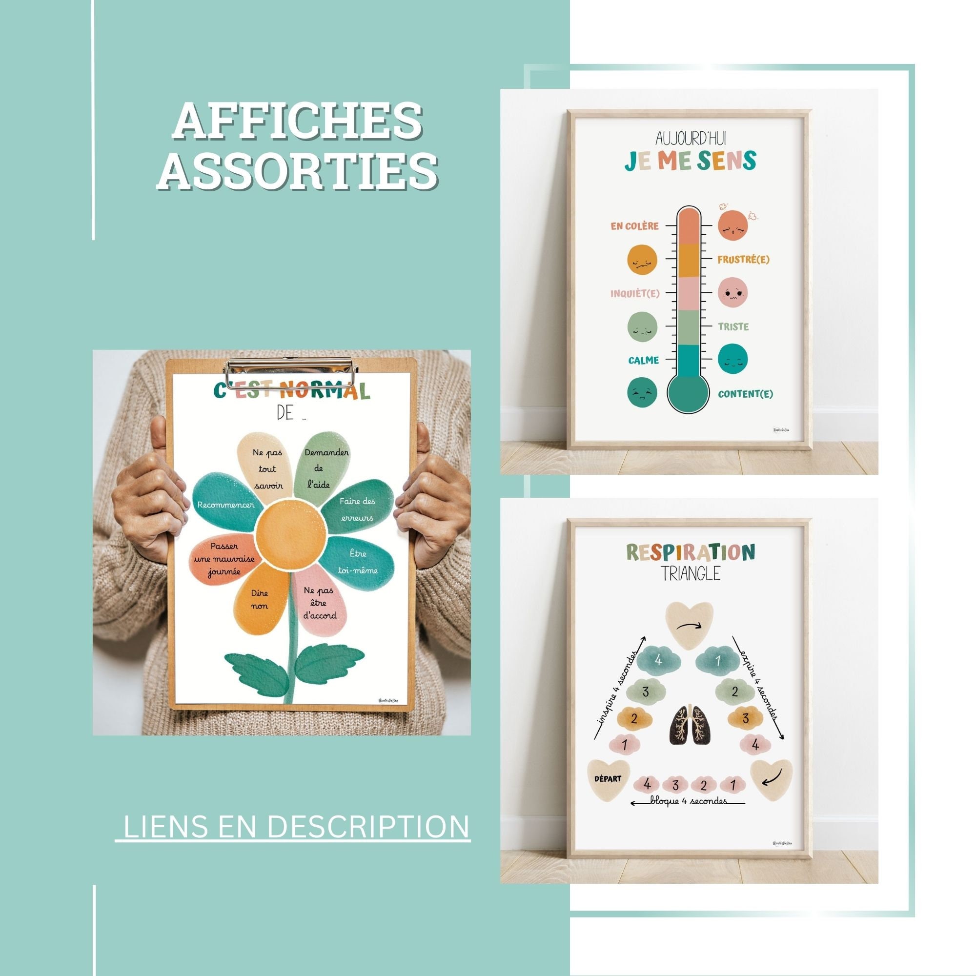 French Therapy Poster, Calming Strategies Print, Therapy Office Decor ...