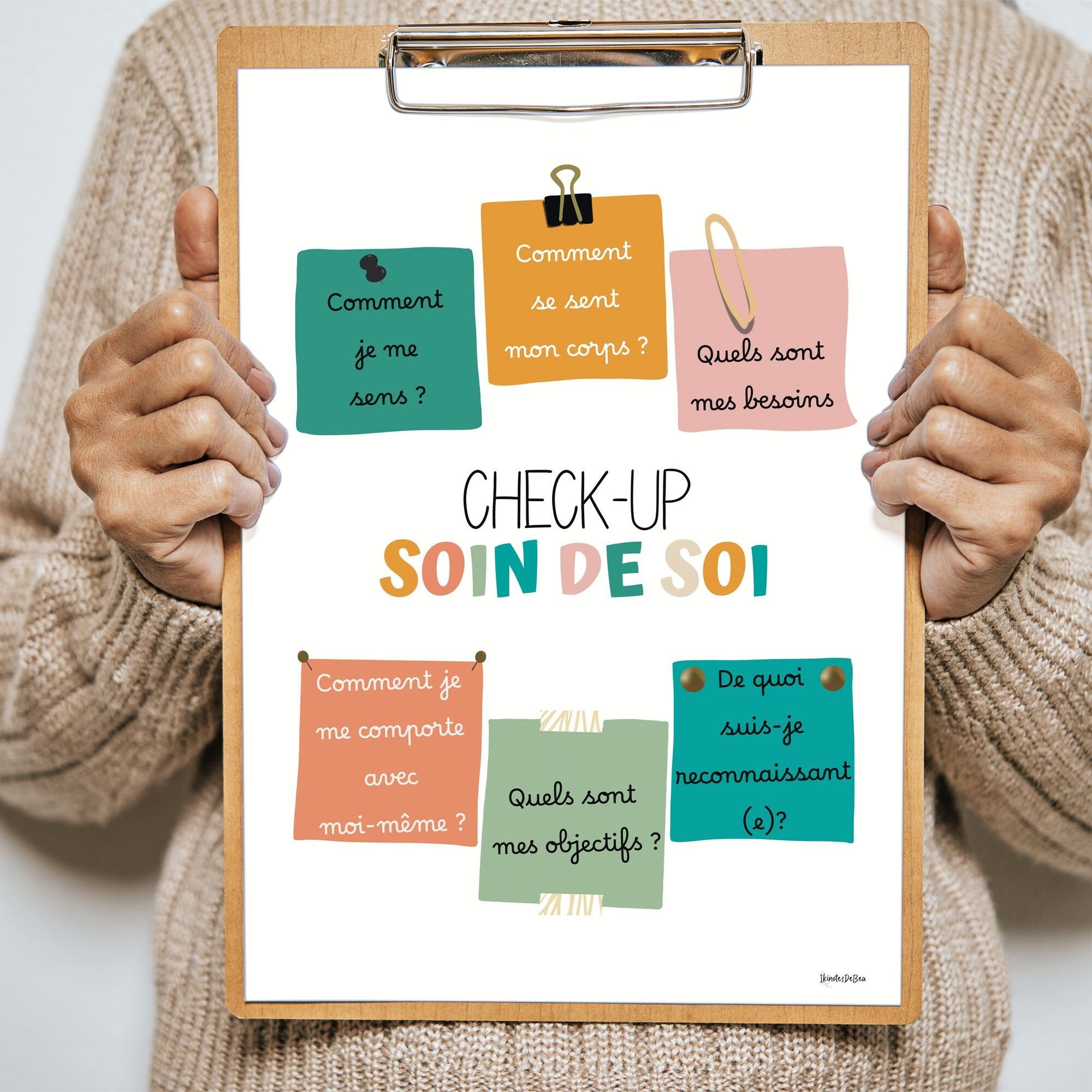 French Well-being Poster to Print, Mental Health Poster, Sophrologist ...