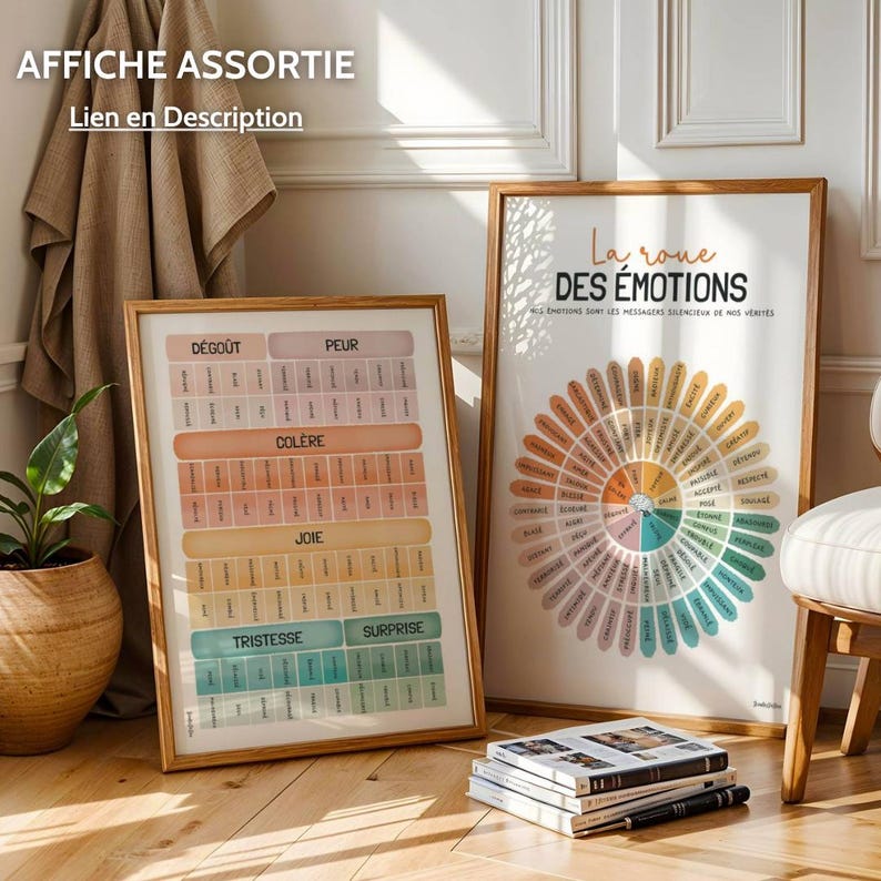 Feelings Chart French Coaching Tool, Worksheet, Emotion Identification ...