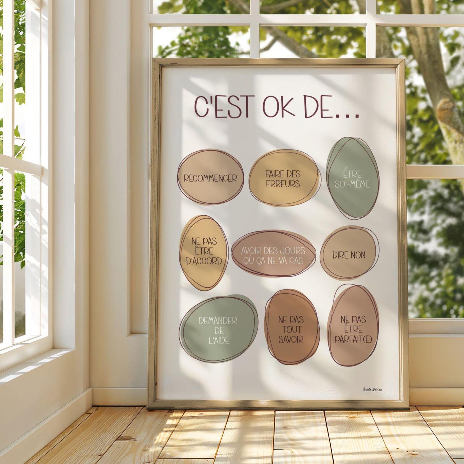 French Mental Health Poster Print - Therapy Wall Art - CBT - Therapy ...