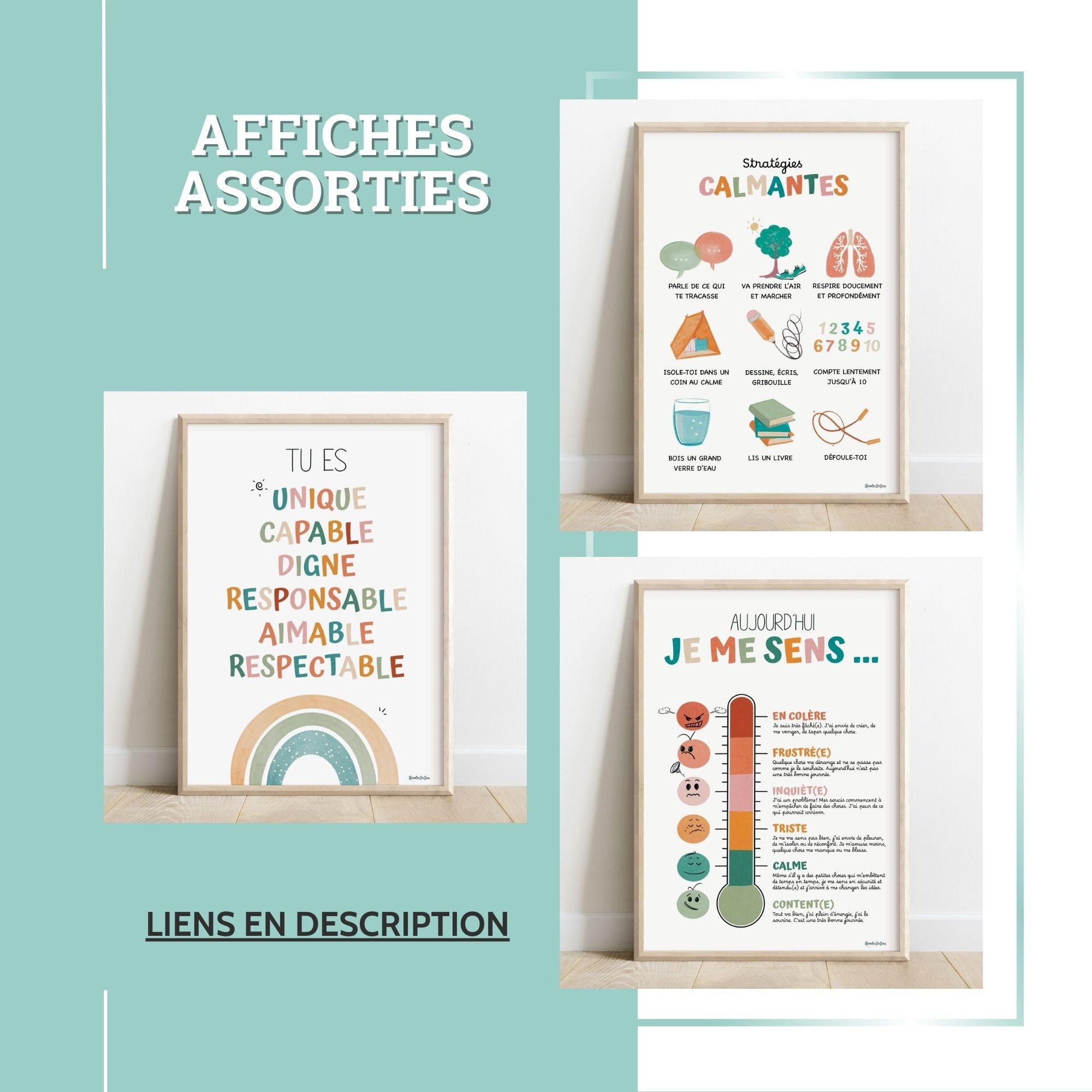 French Well-being Poster to Print, Mental Health Poster, Sophrologist ...