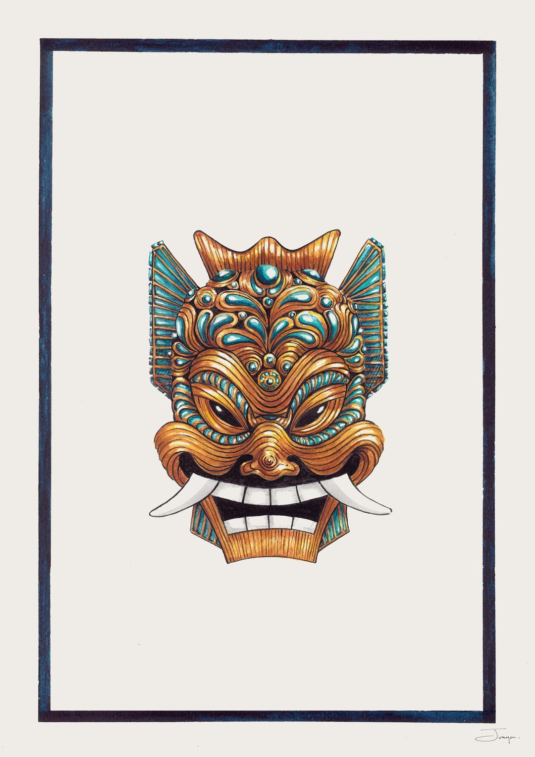 Avatar Last Airbender - Blue Spirit Mask - Etsy