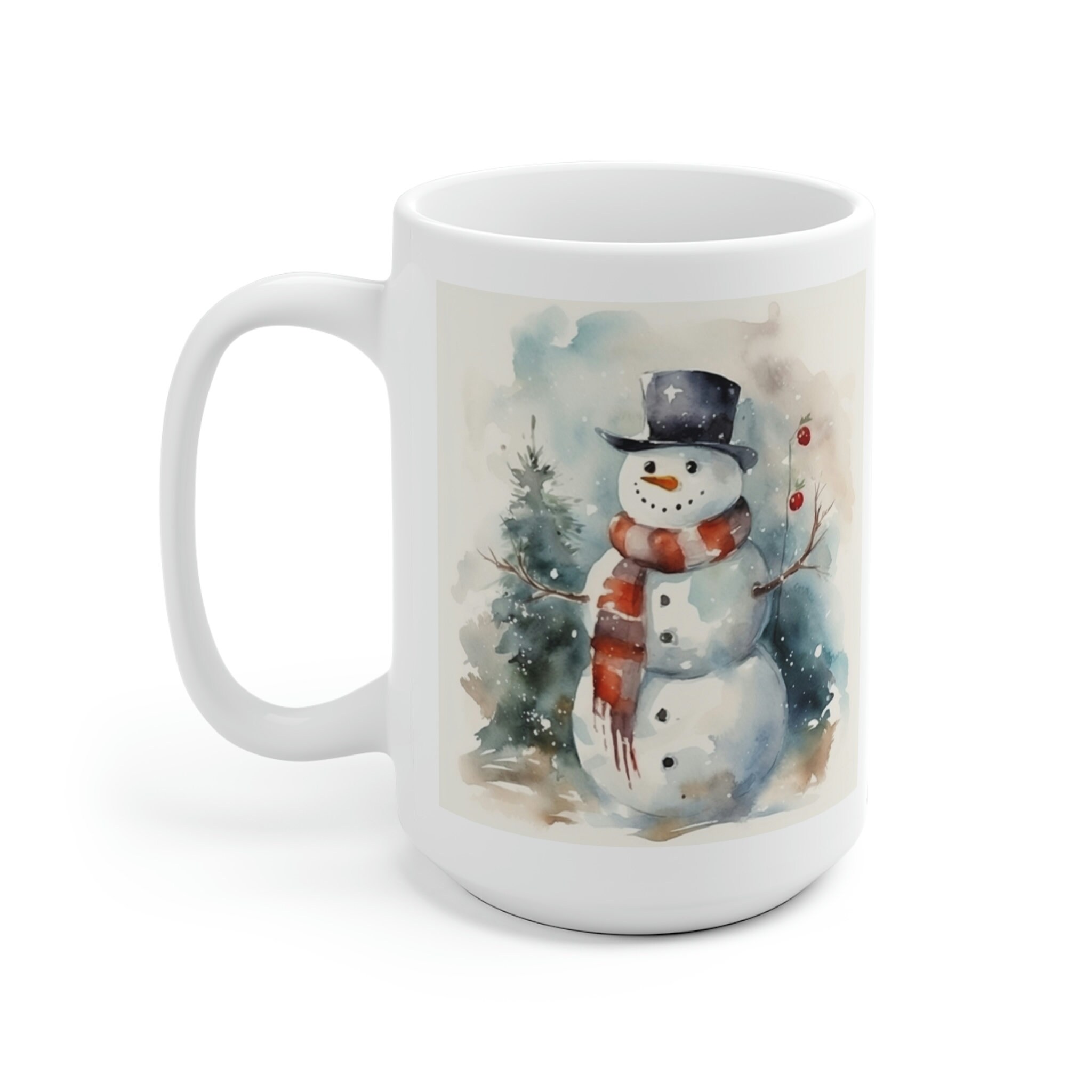 Snowman Mug, Christmas Mug, Snowman Coffee Mug, Christmas Coffee Mug ...