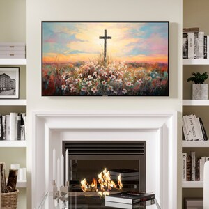 Christian Frame TV Art, Jesus Frame TV Art, Easter Frame TV Art ...