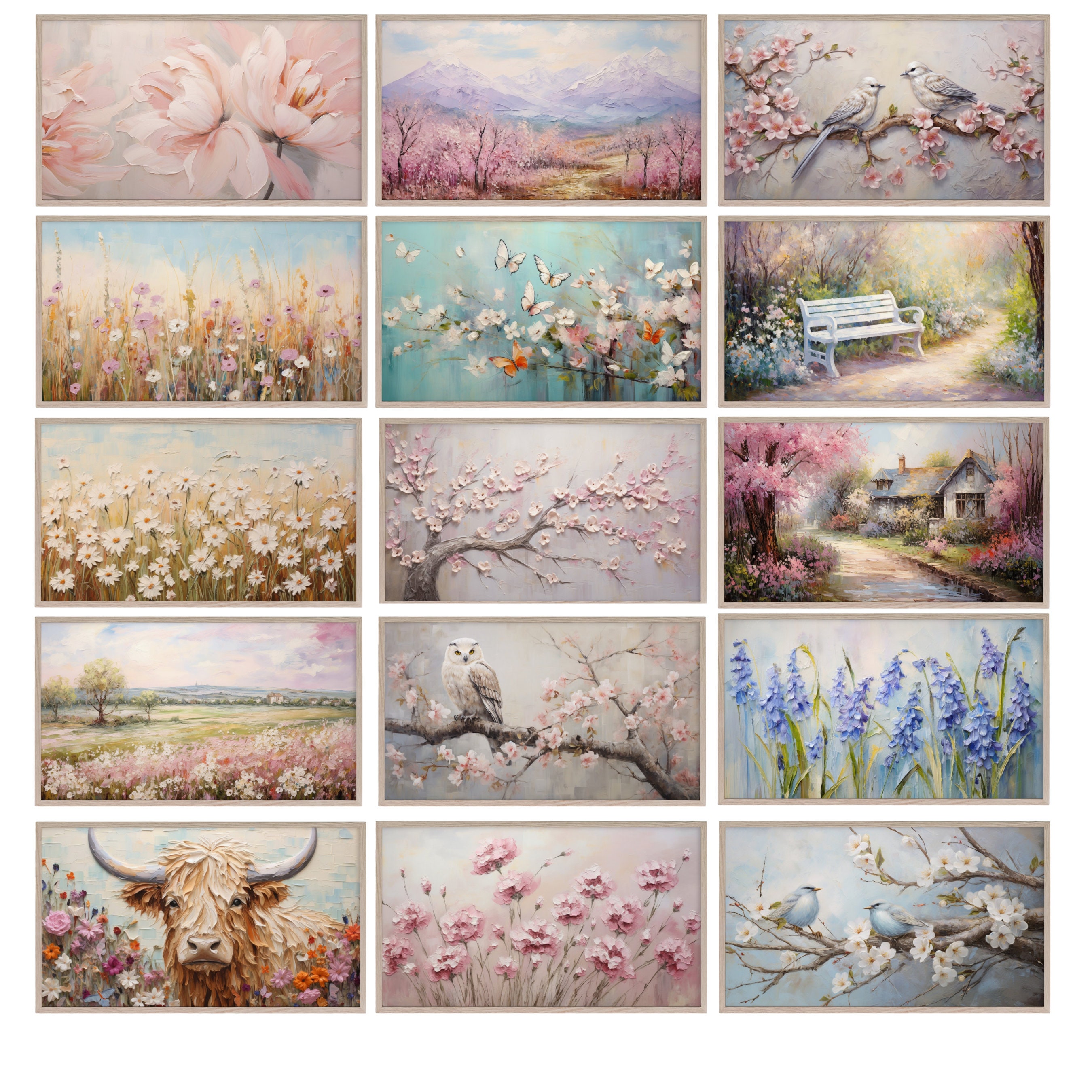 Spring Frame TV Art, Spring Samsung Frame TV Art, Spring TV Art, Spring ...
