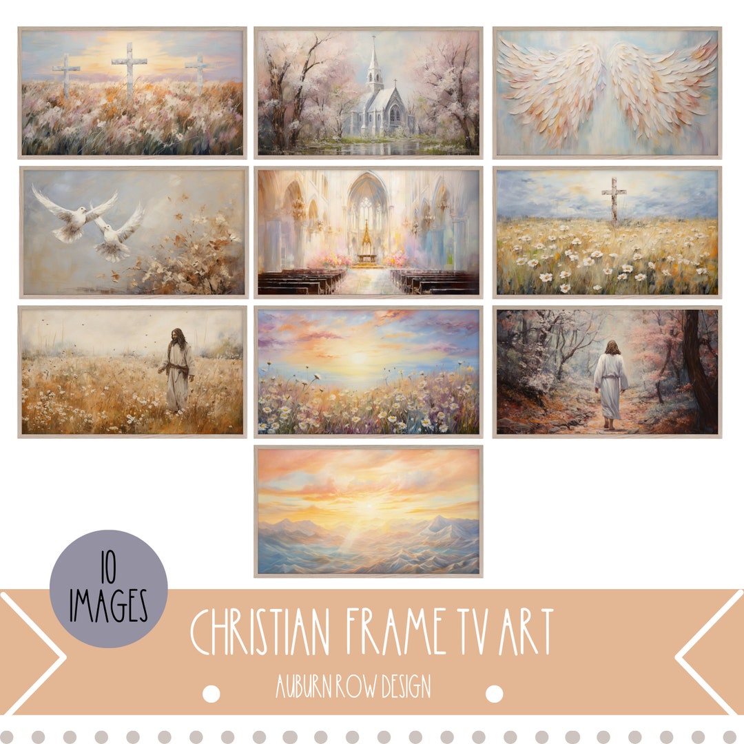 Christian Frame TV Art, Jesus Frame TV Art, Easter Frame TV Art ...