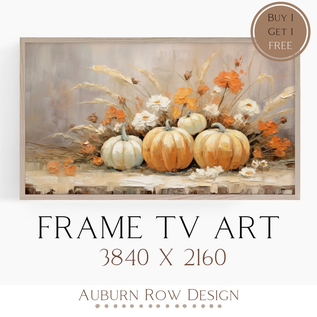 Fall Samsung TV Art, Pumpkin Samsung TV Art, Frame TV Art, Fall Art Samung Tv, Frame Tv Art ...