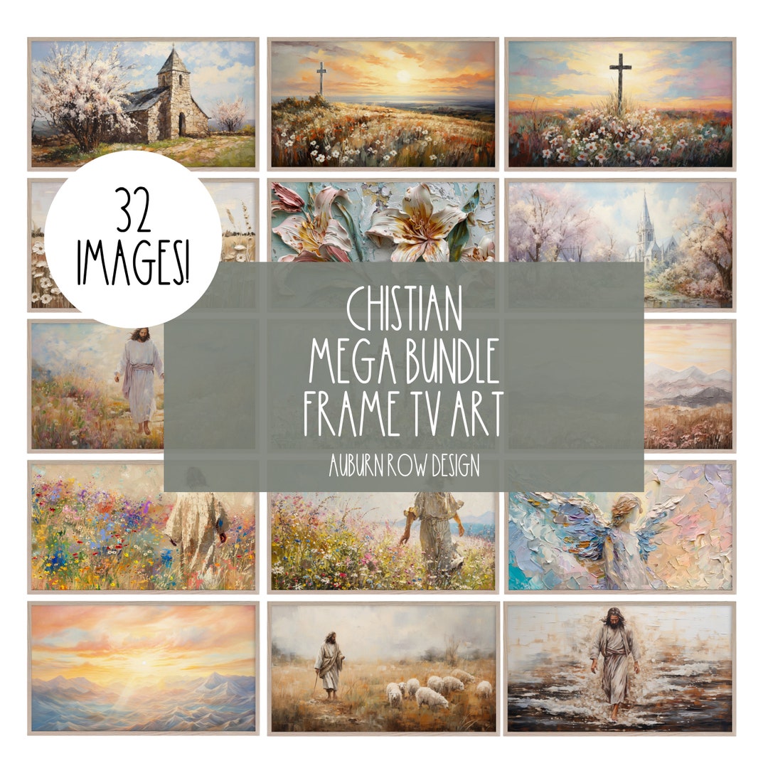 Christian Frame TV Art, Jesus Frame TV Art, Easter Frame TV Art ...