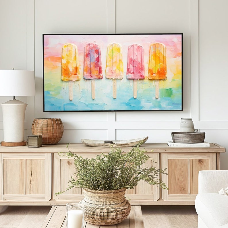 Ice Cream TV Art, Summer TV Art, Ice Cream TV Screensaver, Popsicle Tv ...