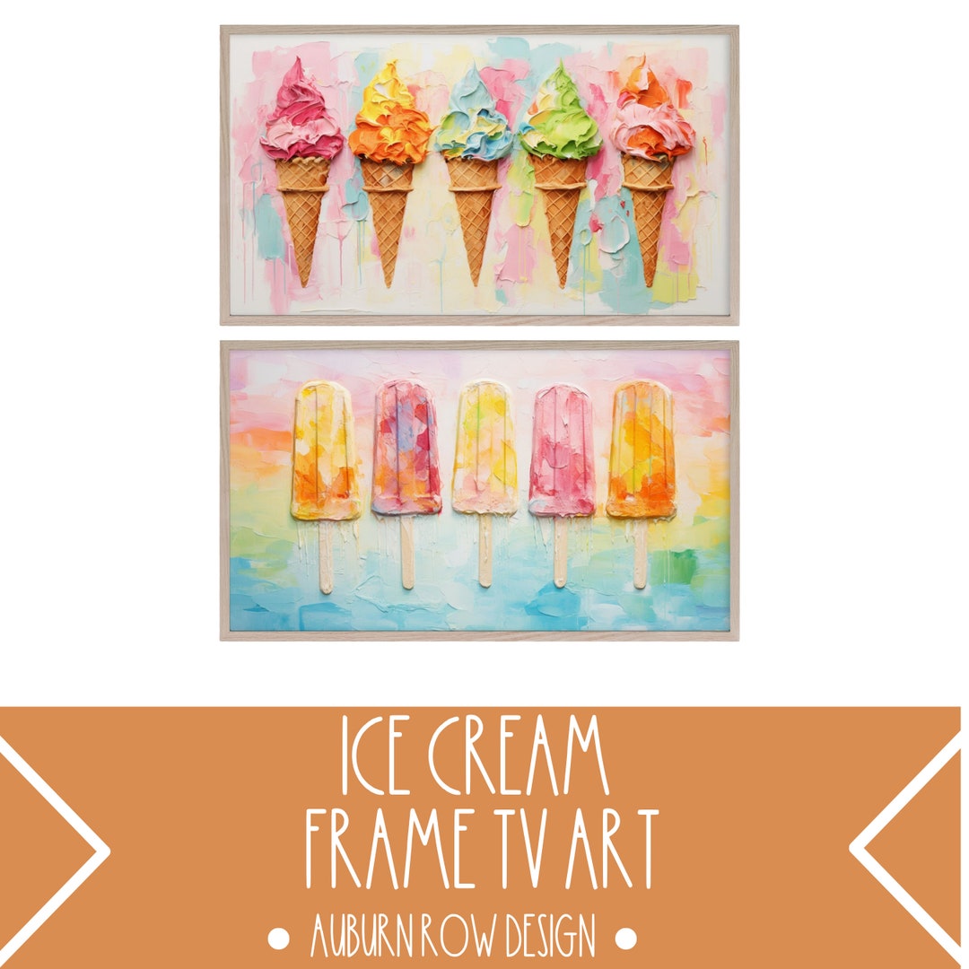Ice Cream TV Art, Summer TV Art, Ice Cream TV Screensaver, Popsicle Tv ...