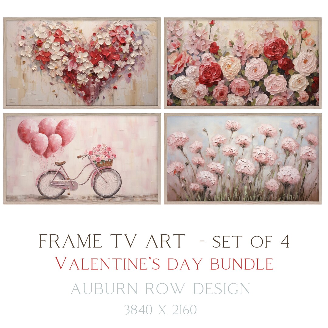 Valentine's Day Frame TV Art, Valentine's Frame TV Art, Samsung Frame ...