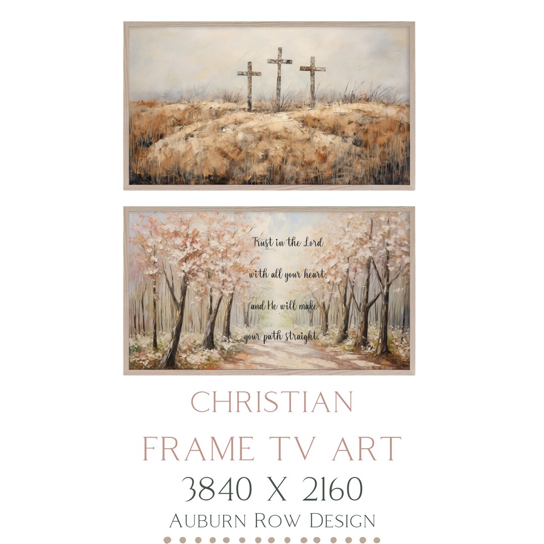 Christian Frame TV Art, Jesus Frame TV Art, Easter Frame TV Art ...