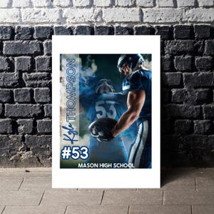 Football Poster Canva Template, Editable Football Poster Template ...