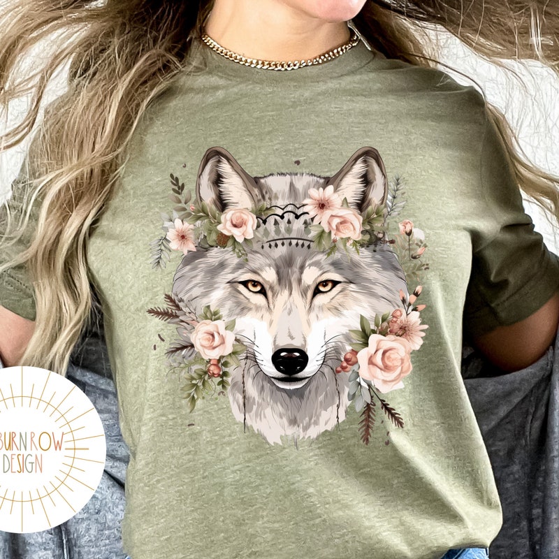 Wolf Shirt - Etsy