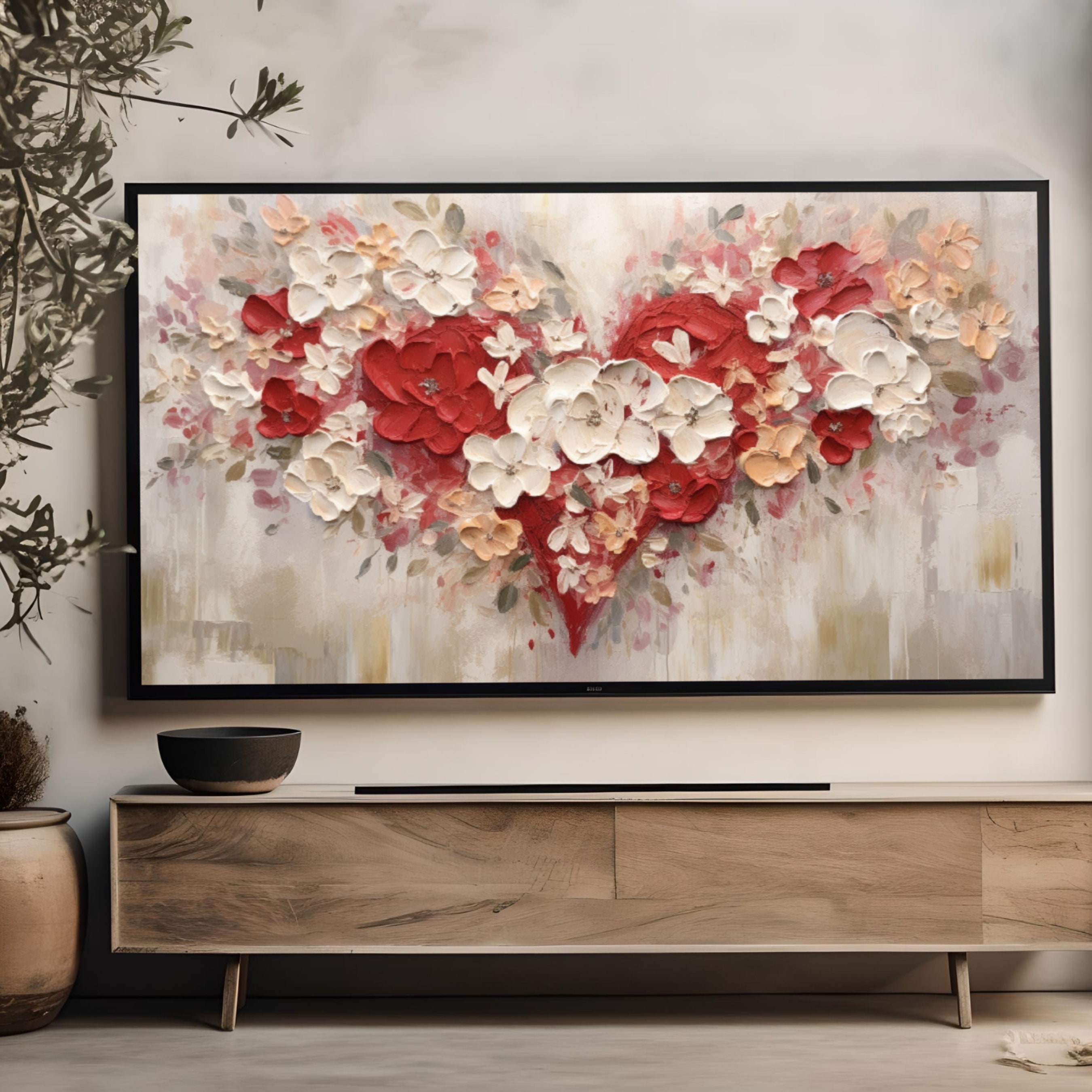 Valentine's Day Frame TV Art, Valentine's Frame TV Art, Samsung Frame ...