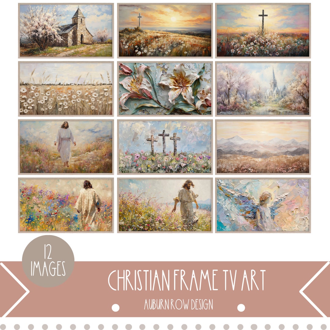 Christian Frame TV Art, Jesus Frame TV Art, Easter Frame TV Art ...