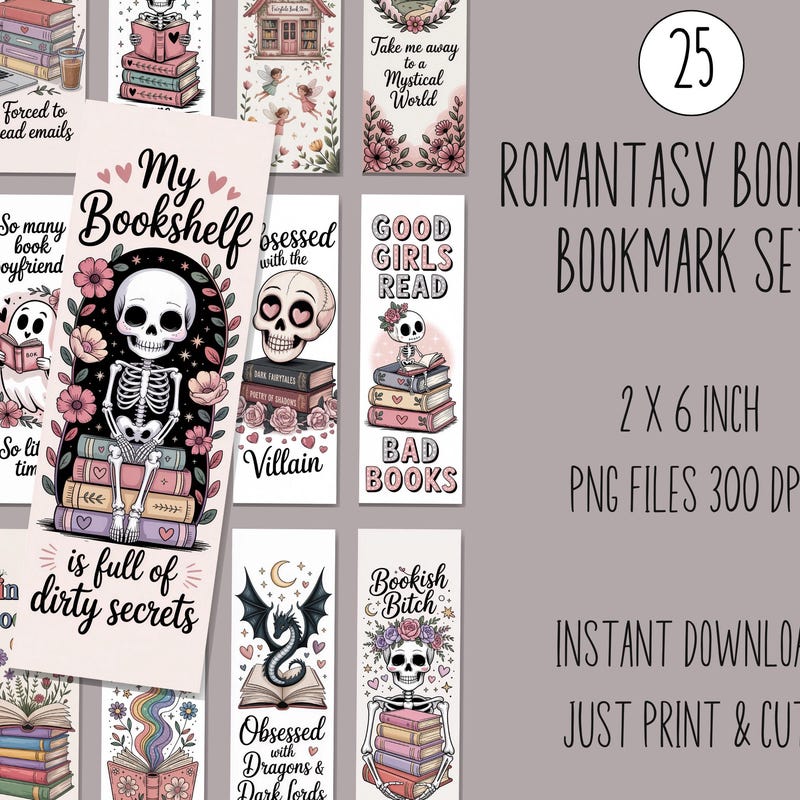 Bookmark Printable - Etsy