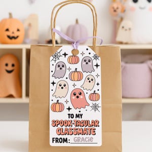 Halloween Boo Bag Gift Tag Printable, Printable Halloween Gift Tag, Boo ...
